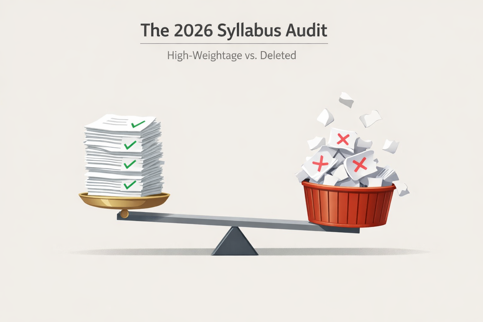 The 2026 Syllabus Audit — High-Weightage vs. Deleted
