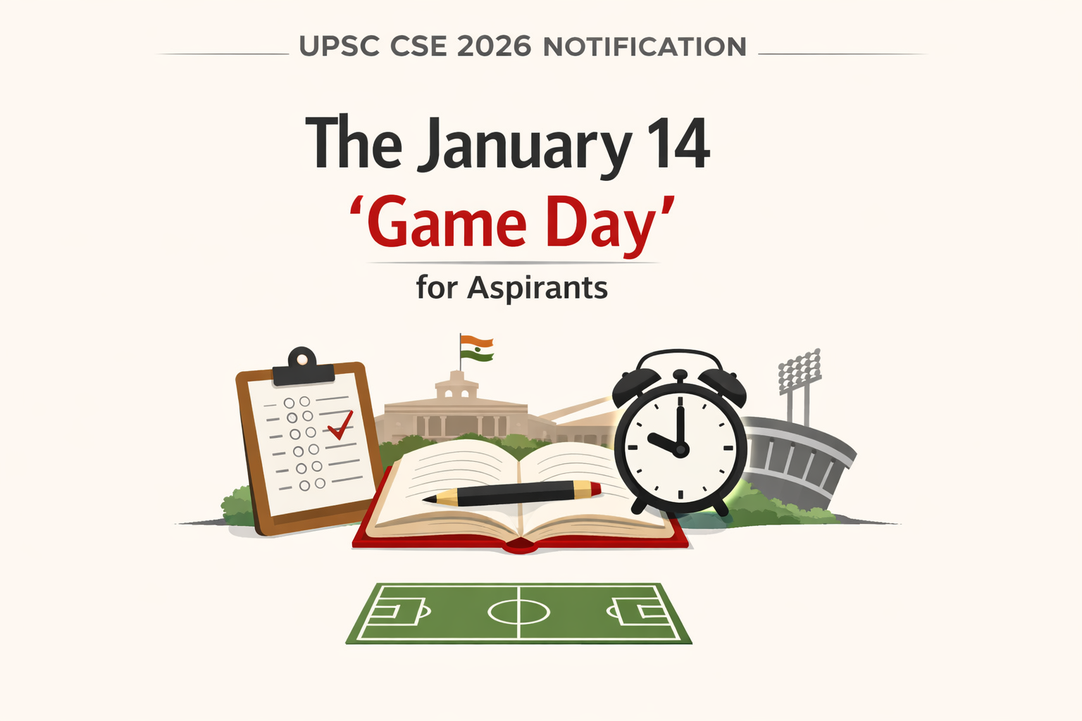 UPSC CSE 2026 Notification: The January 14 'Game Day' for Aspirants