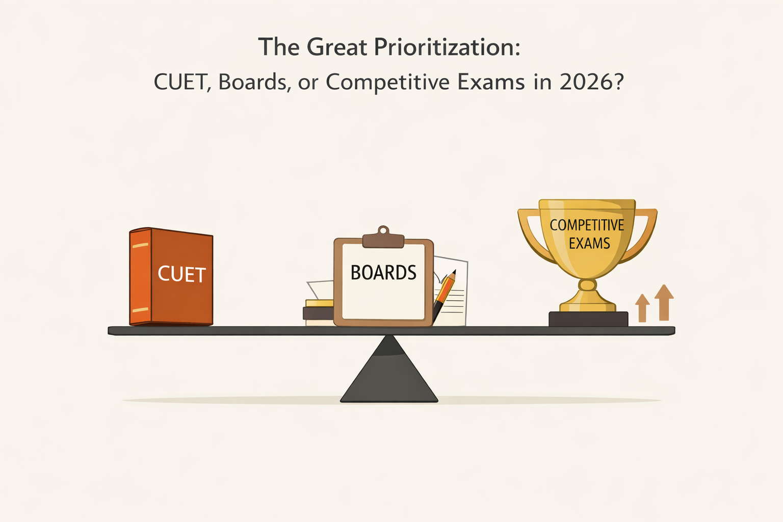 The Great Prioritization: CUET, Boards, or Competitive Exams in 2026?