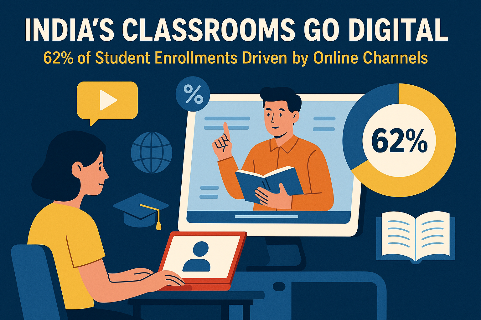 India’s Classrooms Go Digital: 62% of Student Enrollments Driven by ...